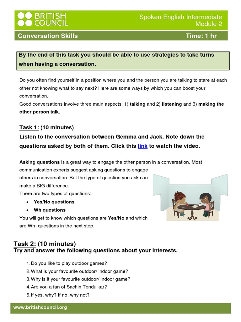 01 Extending Conversations | PDF | Question | Conversation