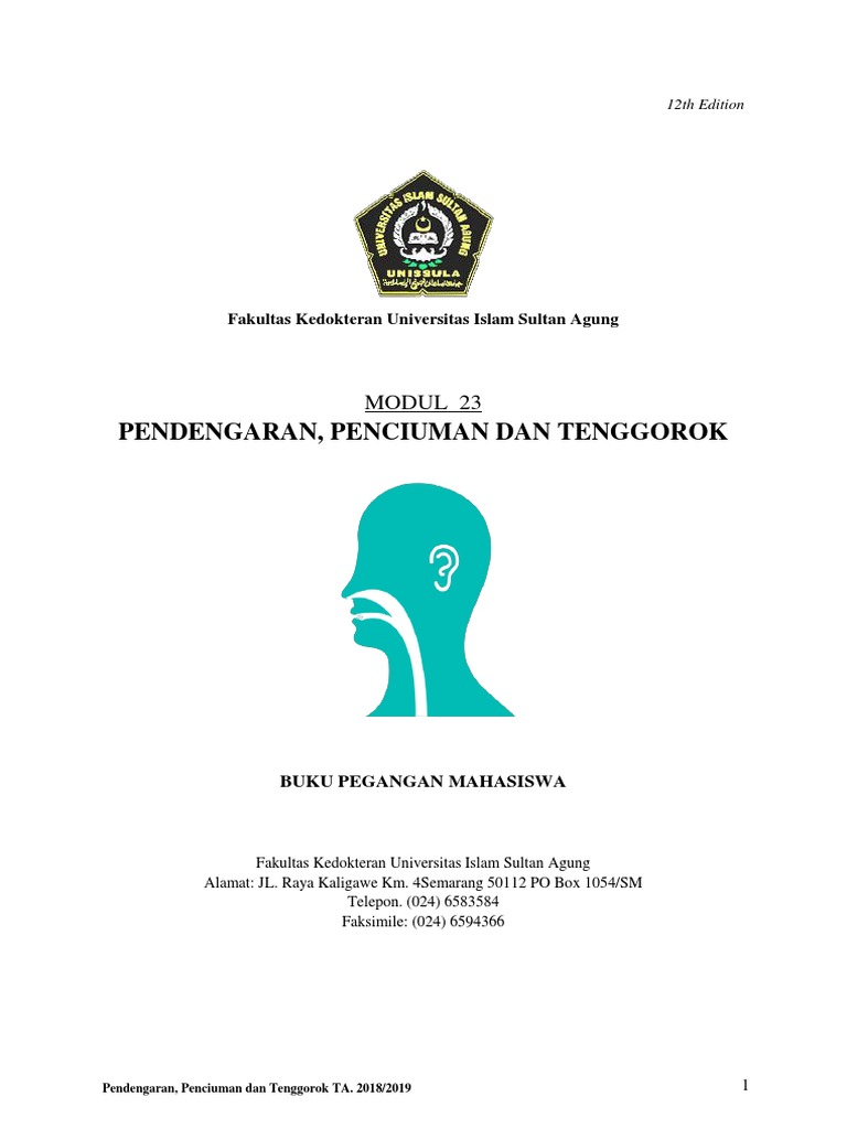 Buku Pegangan Mahasiswa Modul THT | PDF