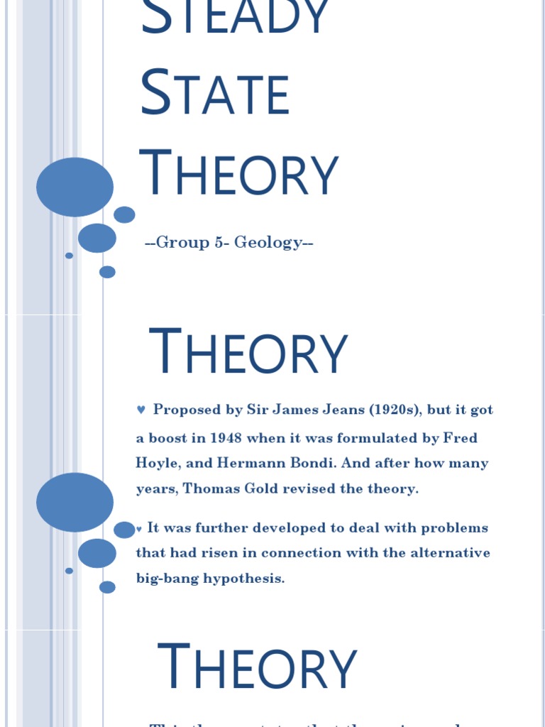 Steady State Theory | PDF | Cosmic Microwave Background | Universe