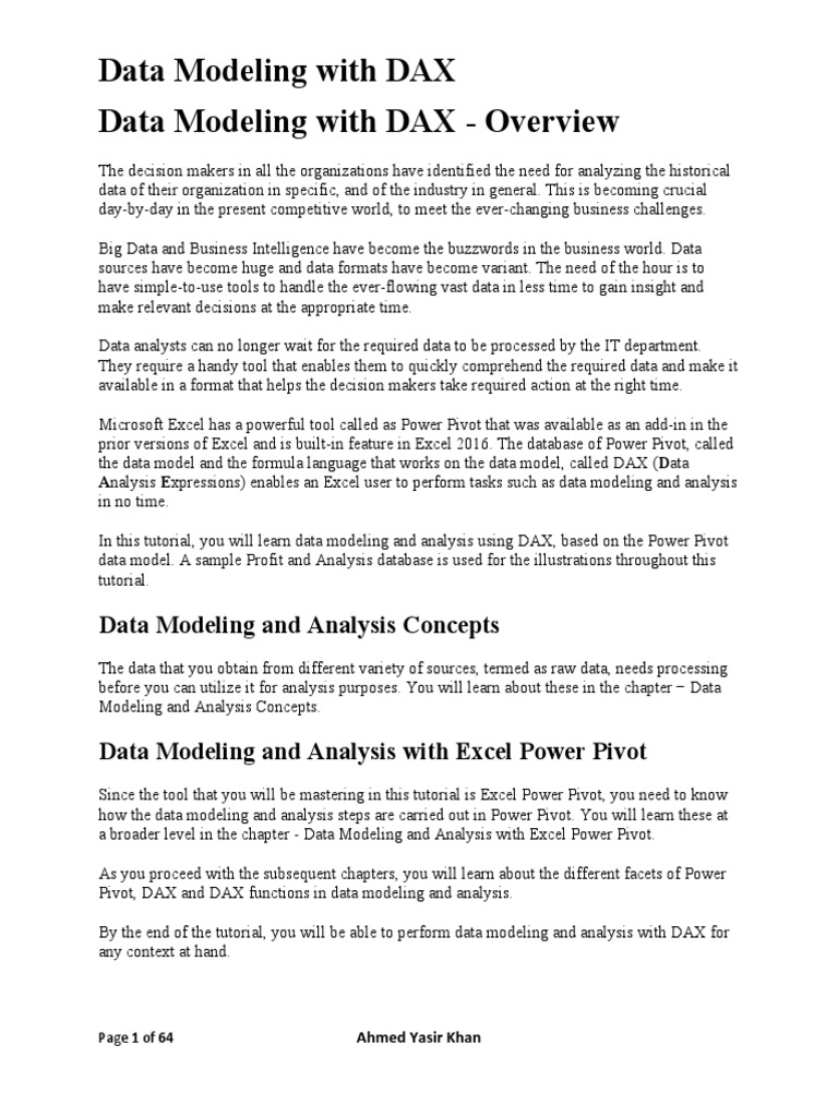 Dax PDF | PDF | Business Intelligence | Data Analysis