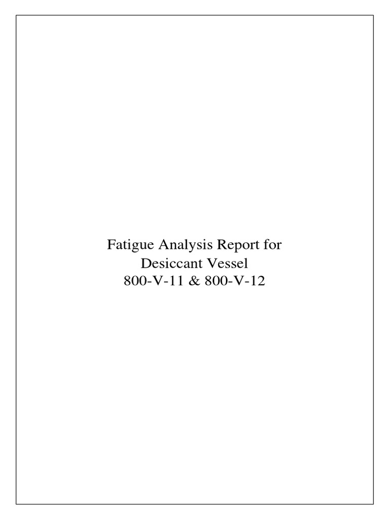 1830 - Fea Fatigue Analysis Report PDF | PDF | Fatigue (Material ...