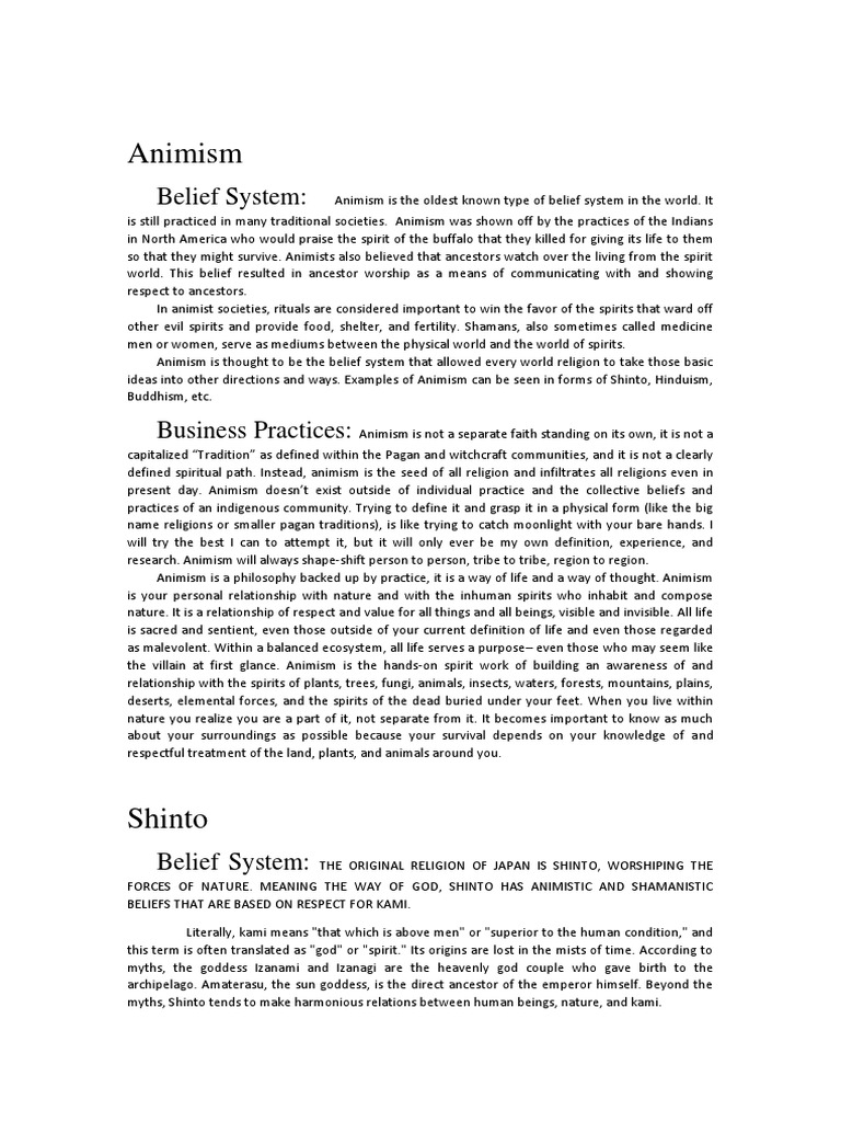 Animism | PDF | Moksha | Confucianism
