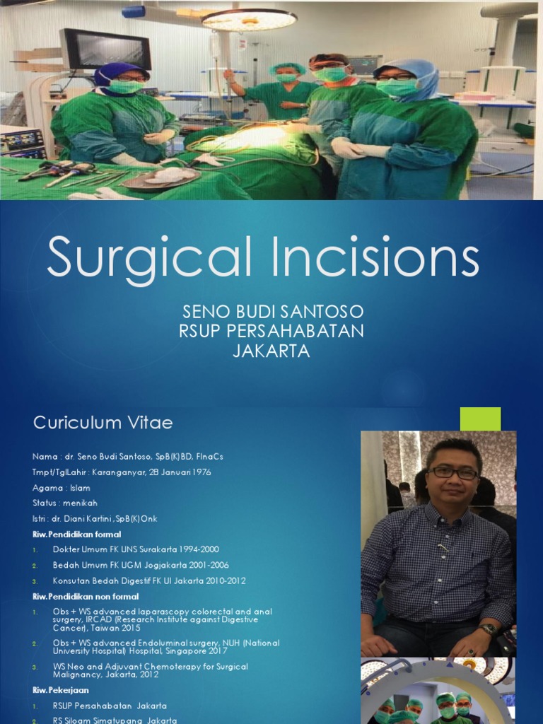 Insisi Luka | PDF | Abdomen | Thorax