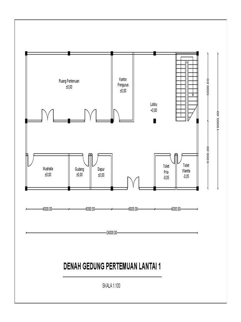 Gedung Pertemuan 1-1 | PDF