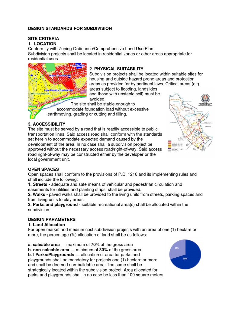 Subdivision Design Standards and Guidelines | PDF | Road | Traffic