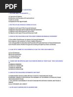 Acc 101 Questions | PDF | Debits And Credits | Business