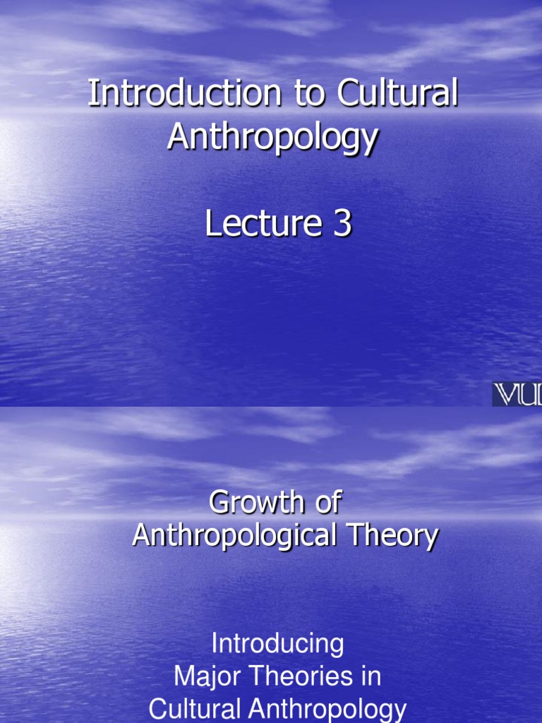 Introduction To Cultural Anthropology | PDF | Anthropology | Theory
