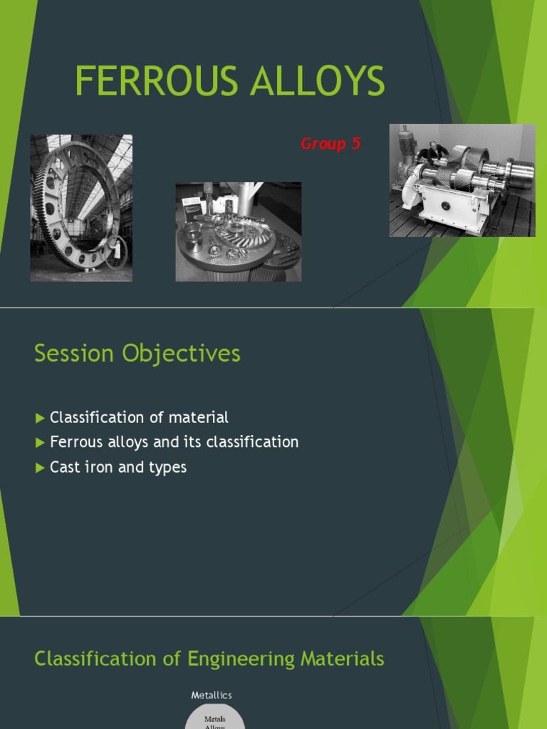 Ferrous Alloys: Group 5 | Alloy | Cast Iron