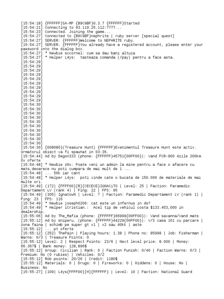 Chat Log | PDF | Business