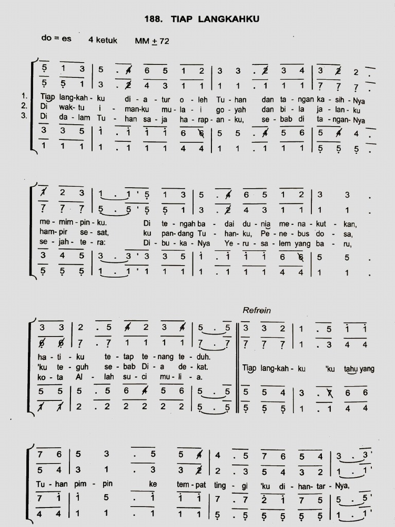 NKB No. 188 Tiap Langkahku | PDF