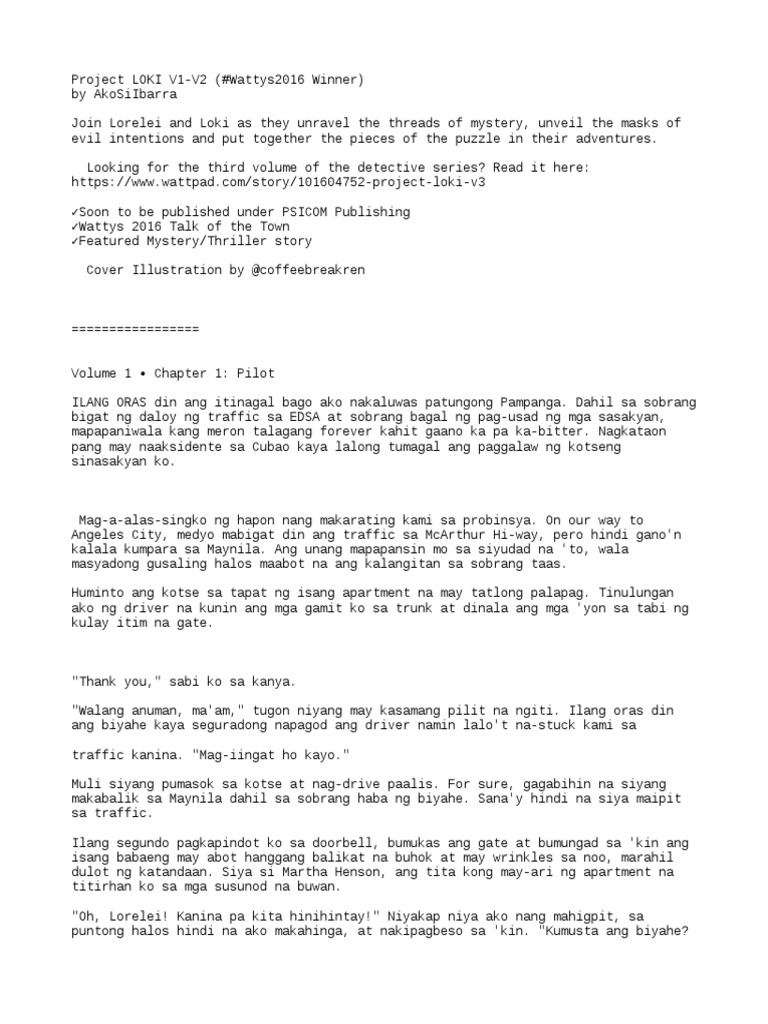 Project Loki v1-V2 | PDF