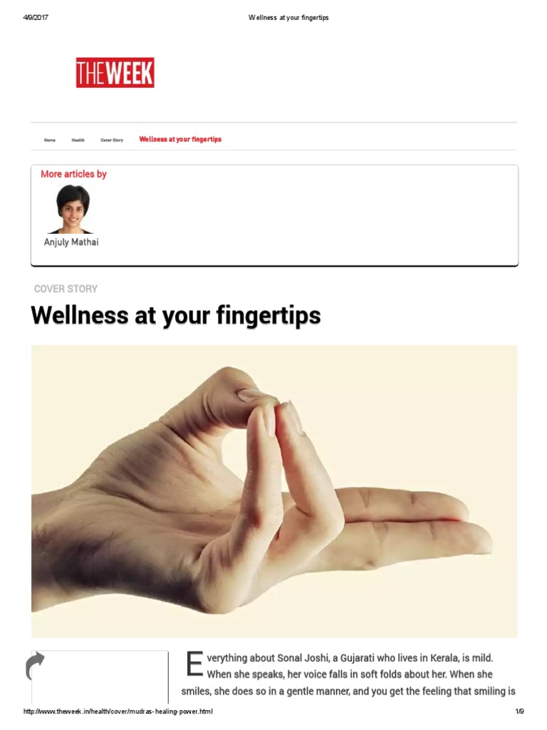 Wellness at Your Fingertips | PDF | Hand | Finger