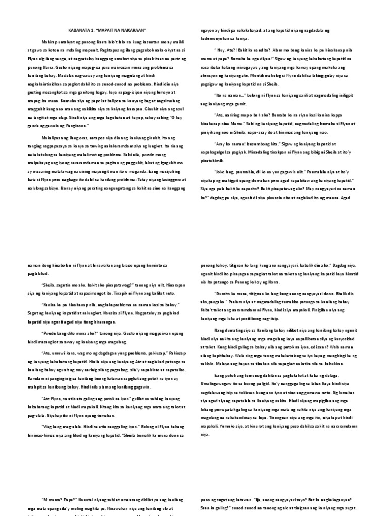 Filipino Nobela | PDF