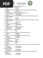 Emtech First Quarter Exam | PDF | Internet | Spamming