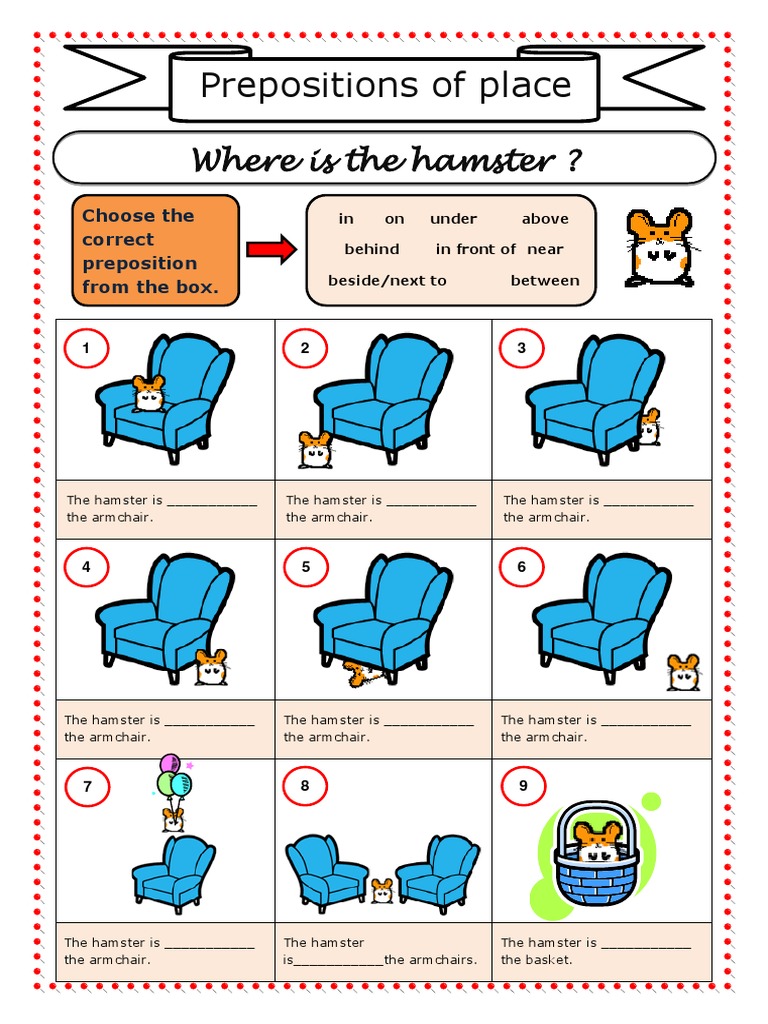 Prepositions Of Place Next To