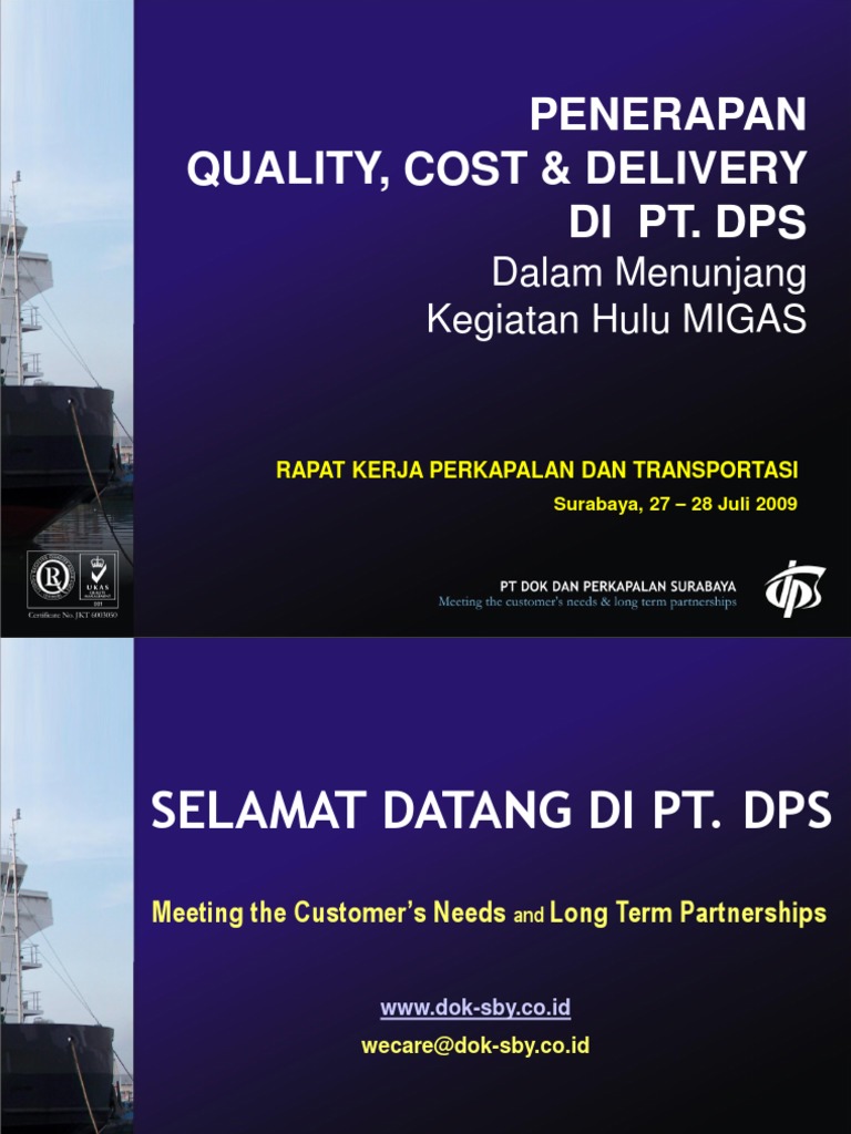 Presentase BP Migas 26 Juli 2009 | PDF | Ships | Engineering