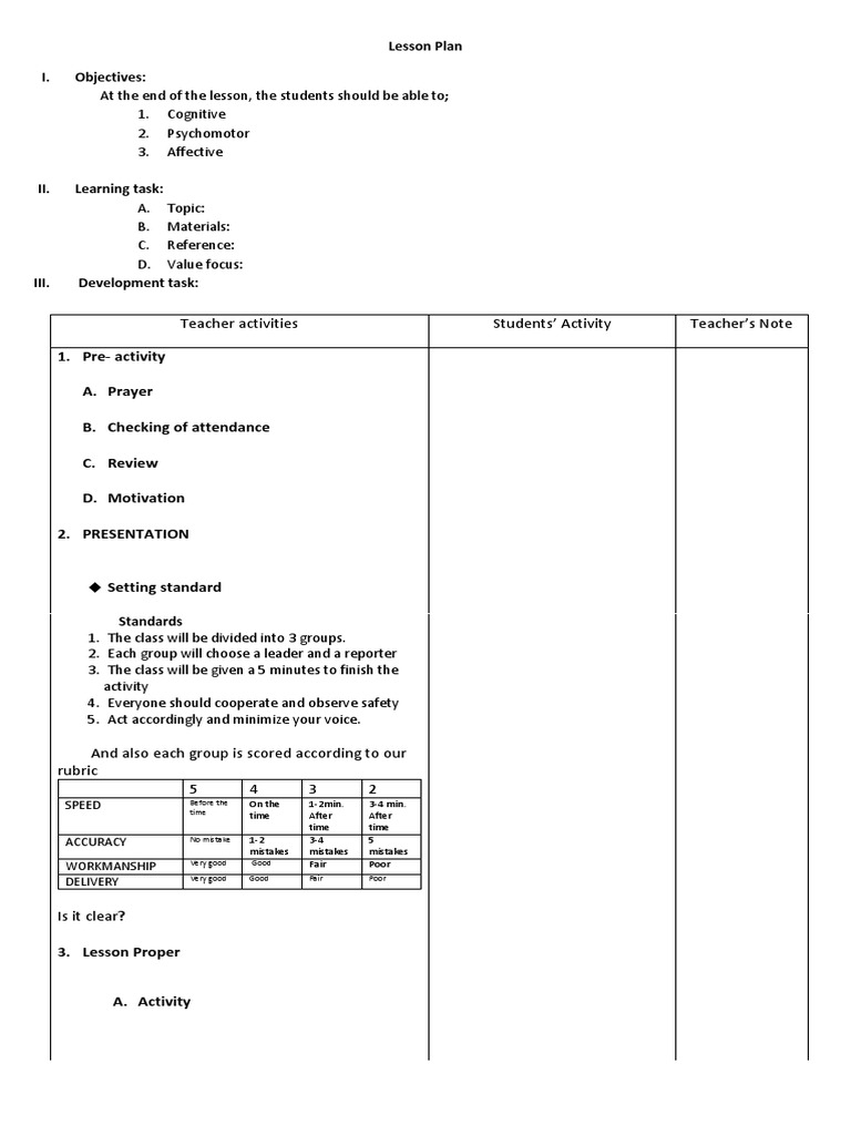 Teacher Activities Students' Activity Teacher's Note | PDF