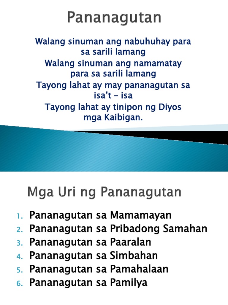 Aral Pan Lesson (Pananagutan) | PDF