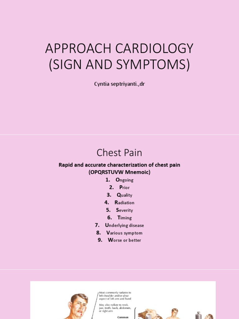 Sign and Symptom Cardiovascular | PDF | Heart | Circulatory System