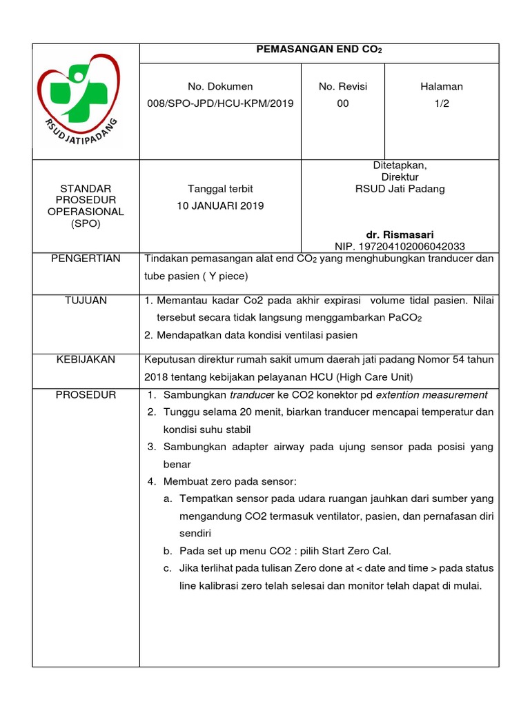 Sop 7 Pemasangan End Co2 | PDF