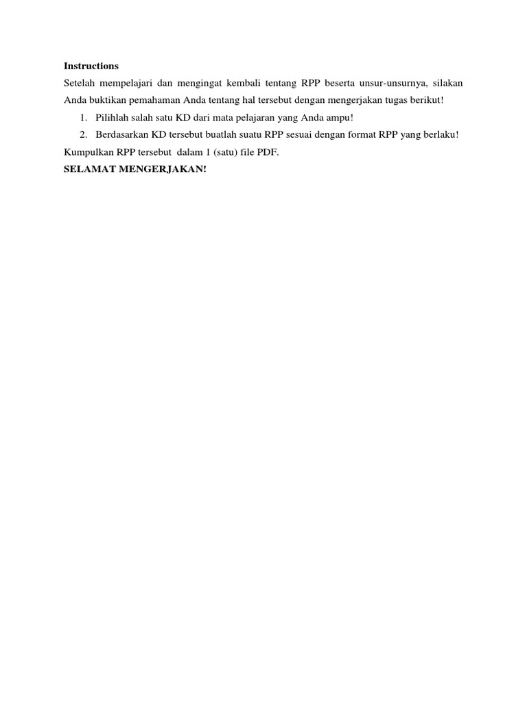 Tugas 1 Prinsip Pengembangan Perangkat Pembelajaran KB 1 (RPP) ARDI ANDIKA | PDF