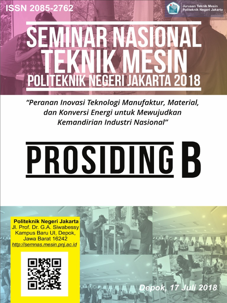 Prosiding B Semnas Mesin PNJ 2018 PDF | PDF