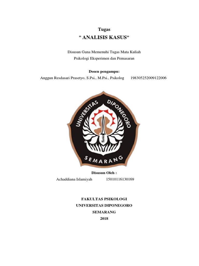 Tugas Analisis Kasus Individu | PDF