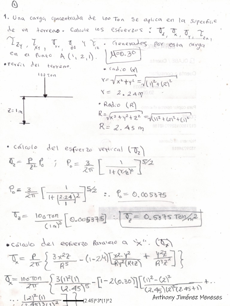 Incremento de Esfuerzos en La Masa de Suelo y Asentamiento Por Consolidación Primaria. | PDF
