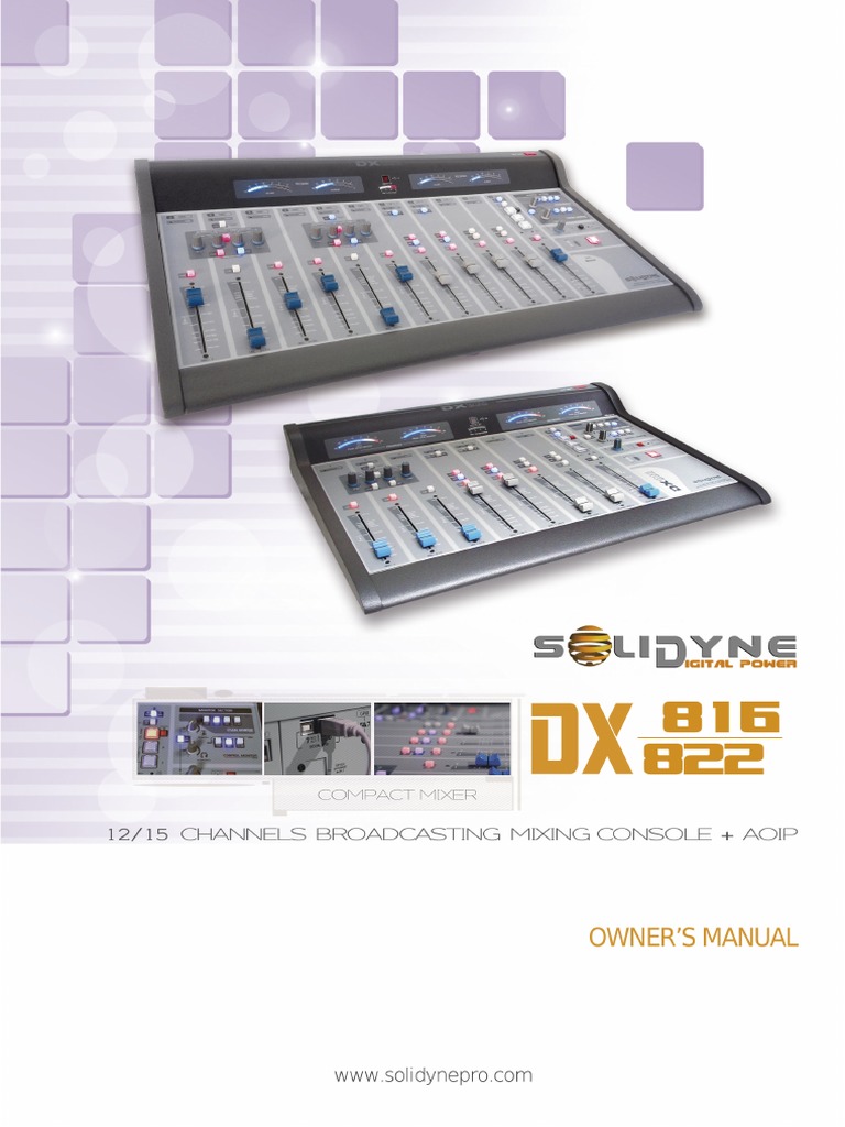 Consola DX 816 PDF | PDF | USB | Micrófono