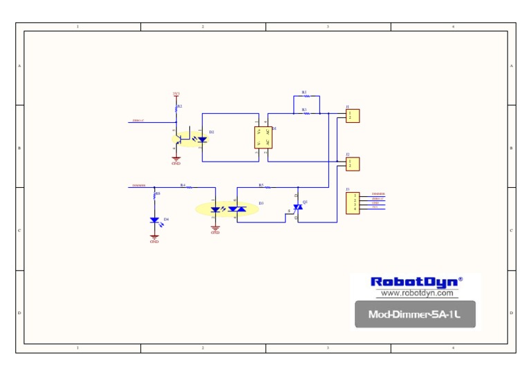 RobotDyn AC Dimmer Module Schematic | PDF