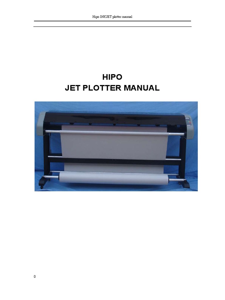 Hipo INKJET Plotter Manual | PDF | Usb | Icon (Computing)