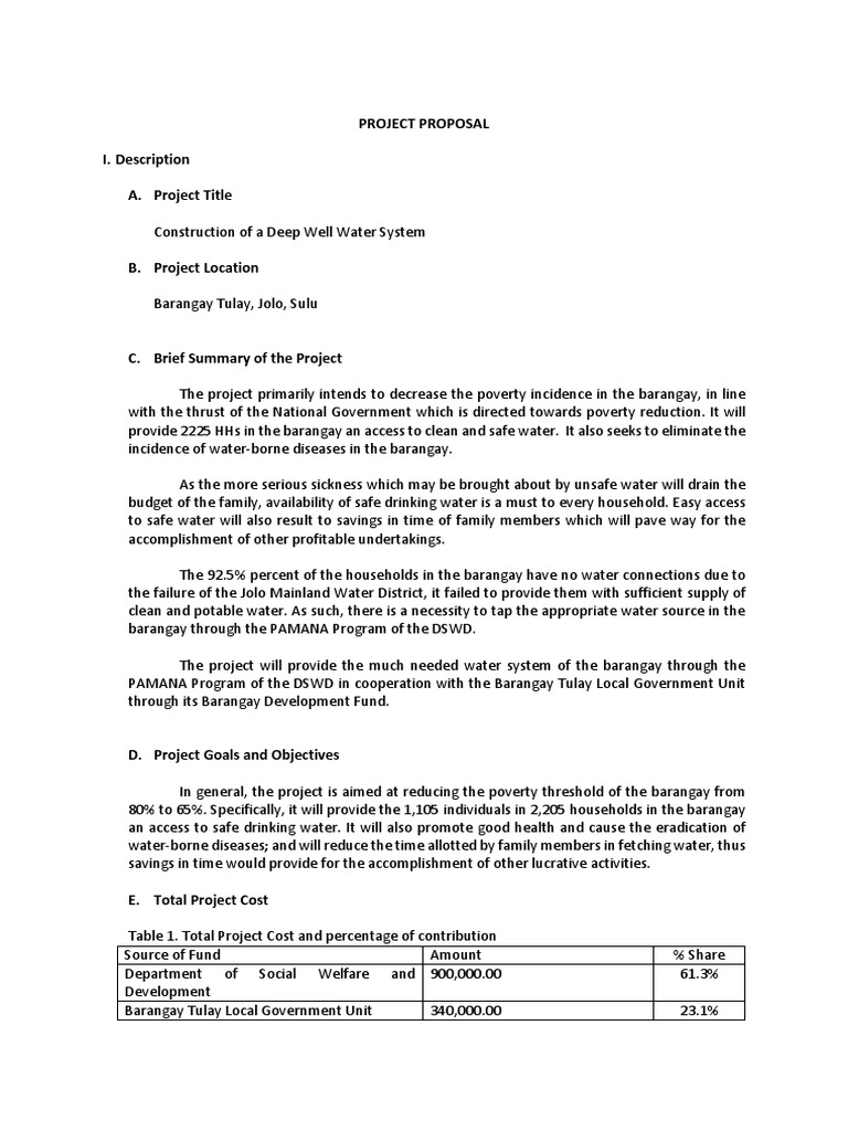 Project | Drinking Water | Water Supply | Free 30-day Trial | Scribd