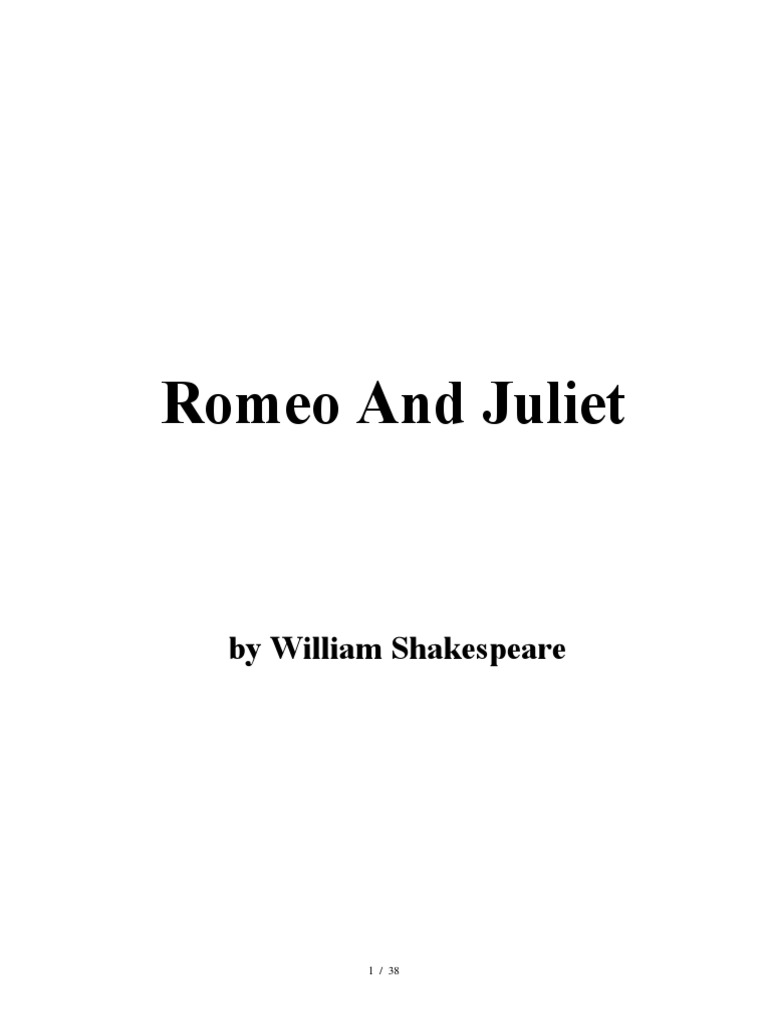 Romeo and Juliet - Penguin Readers PDF | PDF | Characters In Romeo And ...