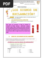 Signos de Admiración: Uso y Reglas | PDF