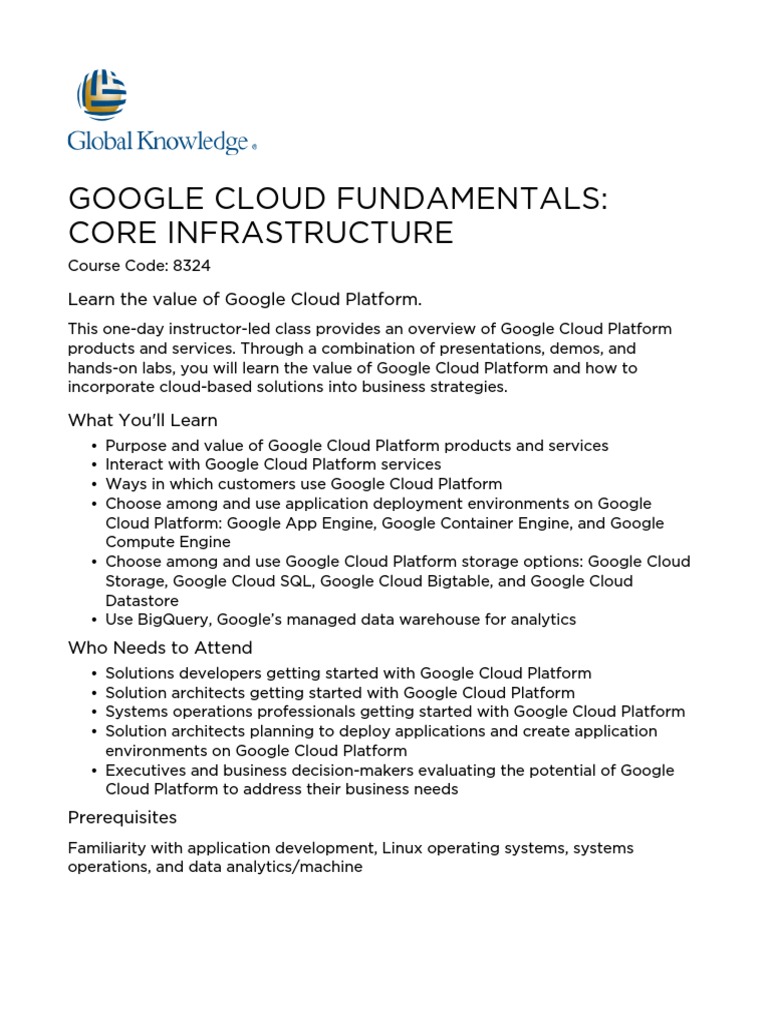 Cloud Fundamentals Course | PDF | Cloud Computing | Platform As A Service