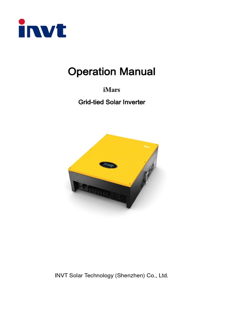 BG 12 - 40kW Operation Manual - V2.5 | PDF | Power Inverter | Solar Panel
