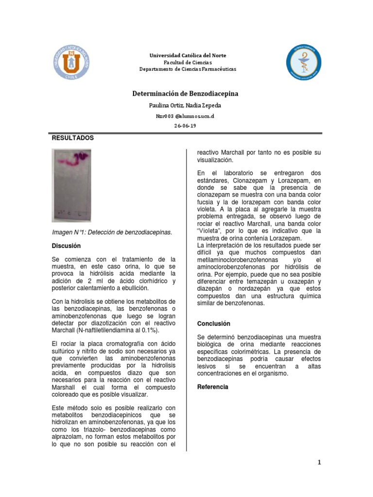 Benzodi Ace Pina | PDF | Benzodiazepinas | Hidrólisis
