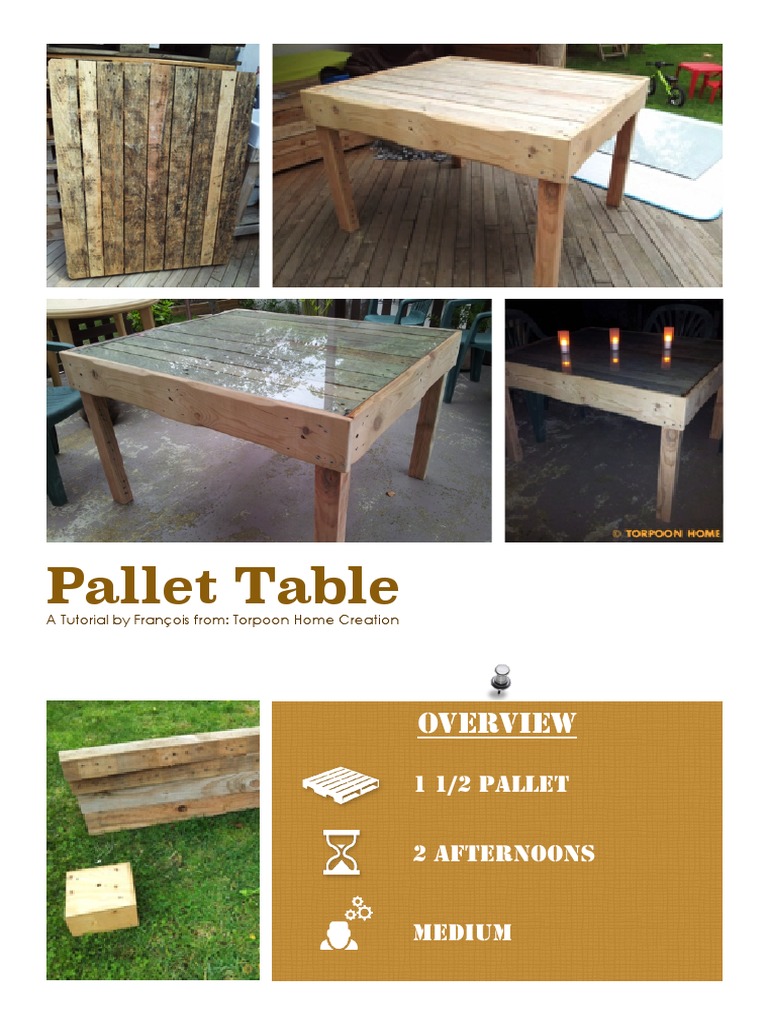Diy Pallet Tutorials Pdf Crafts Nature