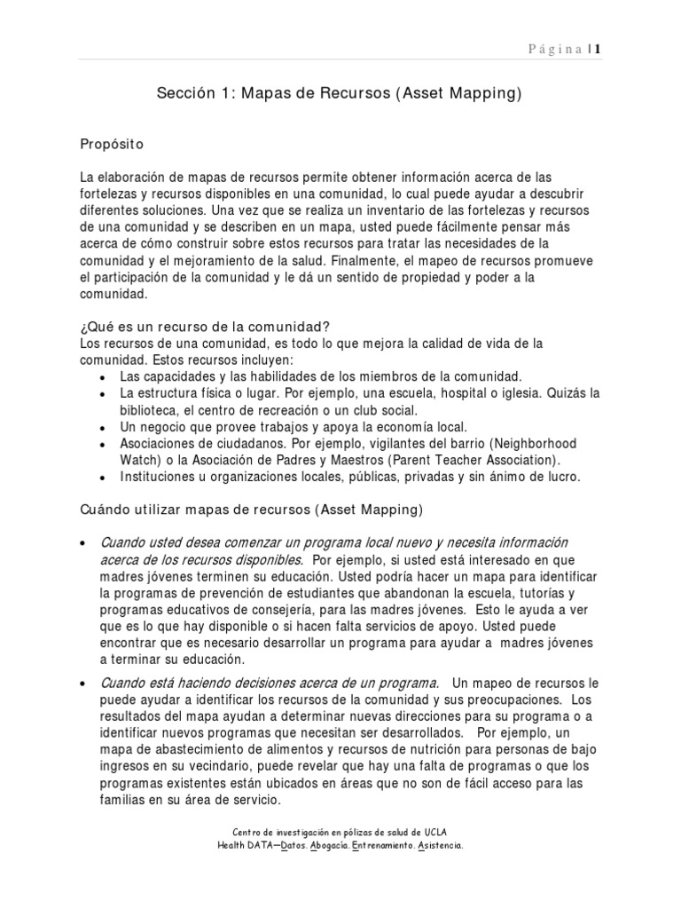 Mapa de Recursos | PDF | Mapa | Universidad de California