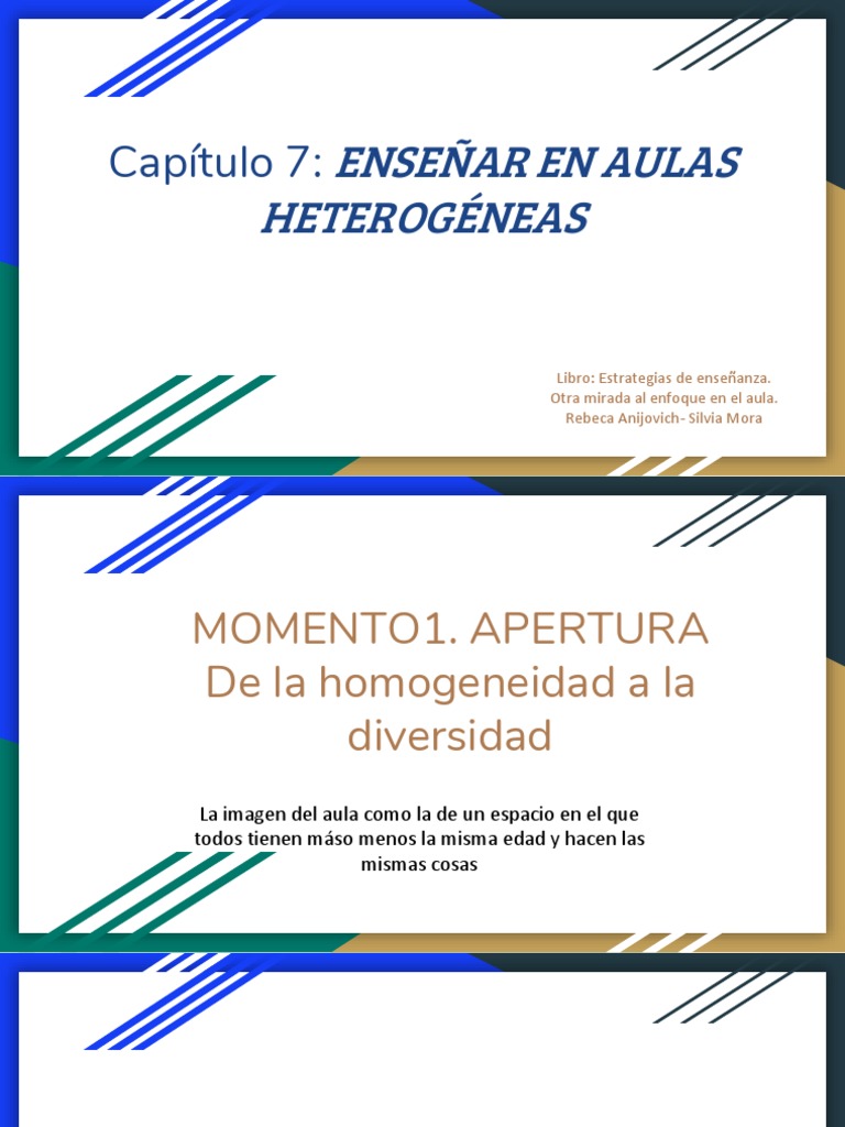 Capítulo 7_ Enseñar en Aulas Heterogéneas | Conocimiento | Aprendizaje