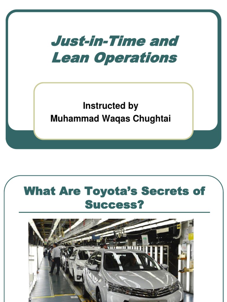 JIT & Lean Production | PDF | Lean Manufacturing | Inventory