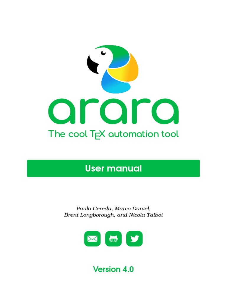 Arara Manual | Download Free PDF | Parameter (Computer Programming) | Java Virtual Machine