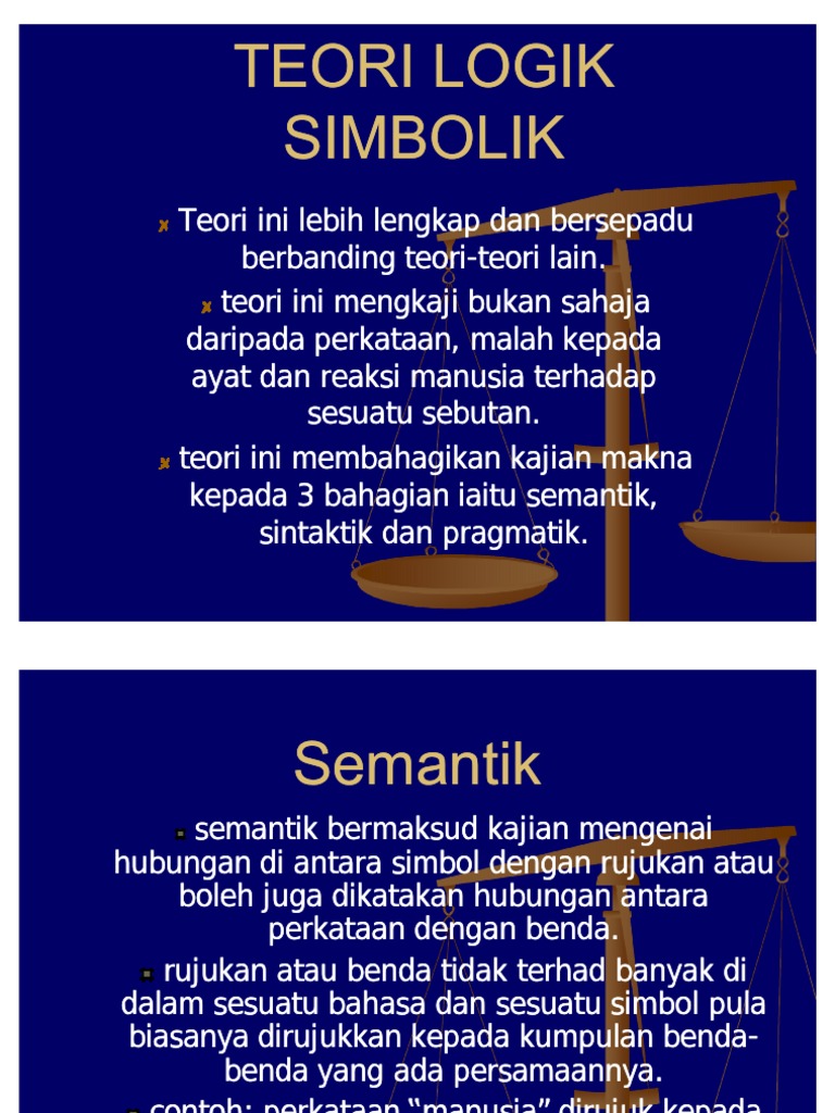 Teori Logik Simbolik | PDF
