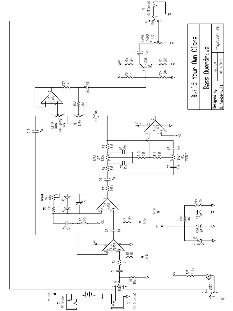 Bass Overdrive Schematic | PDF
