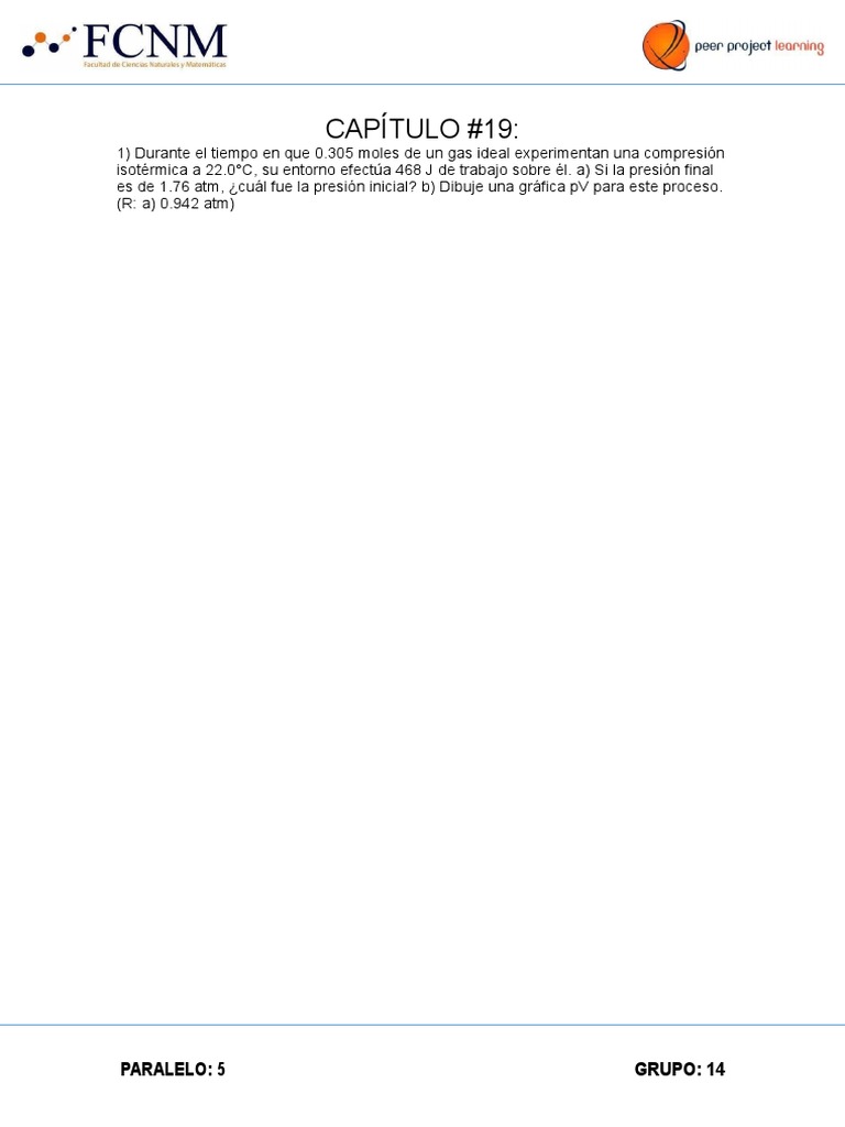 Deber Cap19 | PDF | Gases | Calor