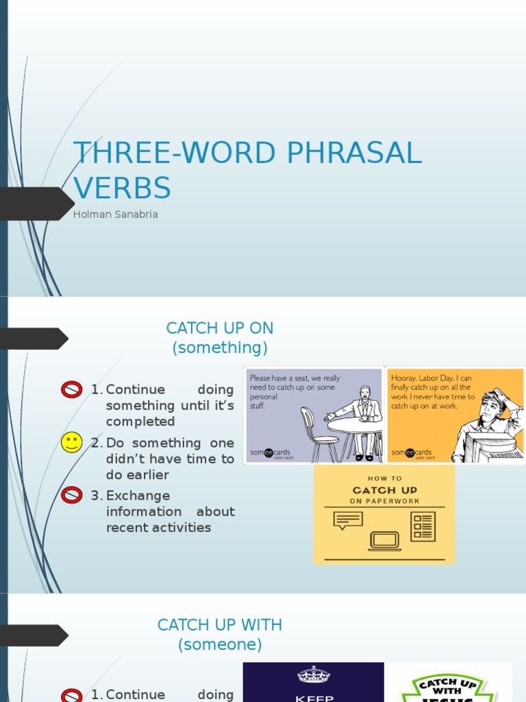 Three-Word Phrasal Verbs | PDF