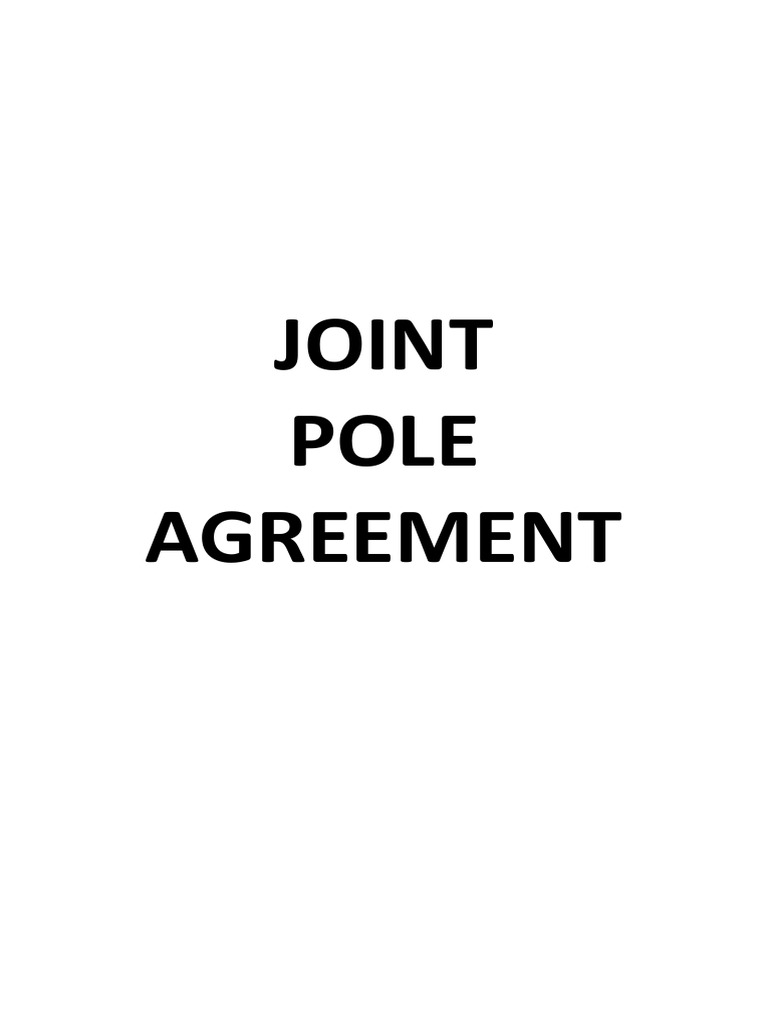 Joint Pole Agreement | PDF | Lease | Damages