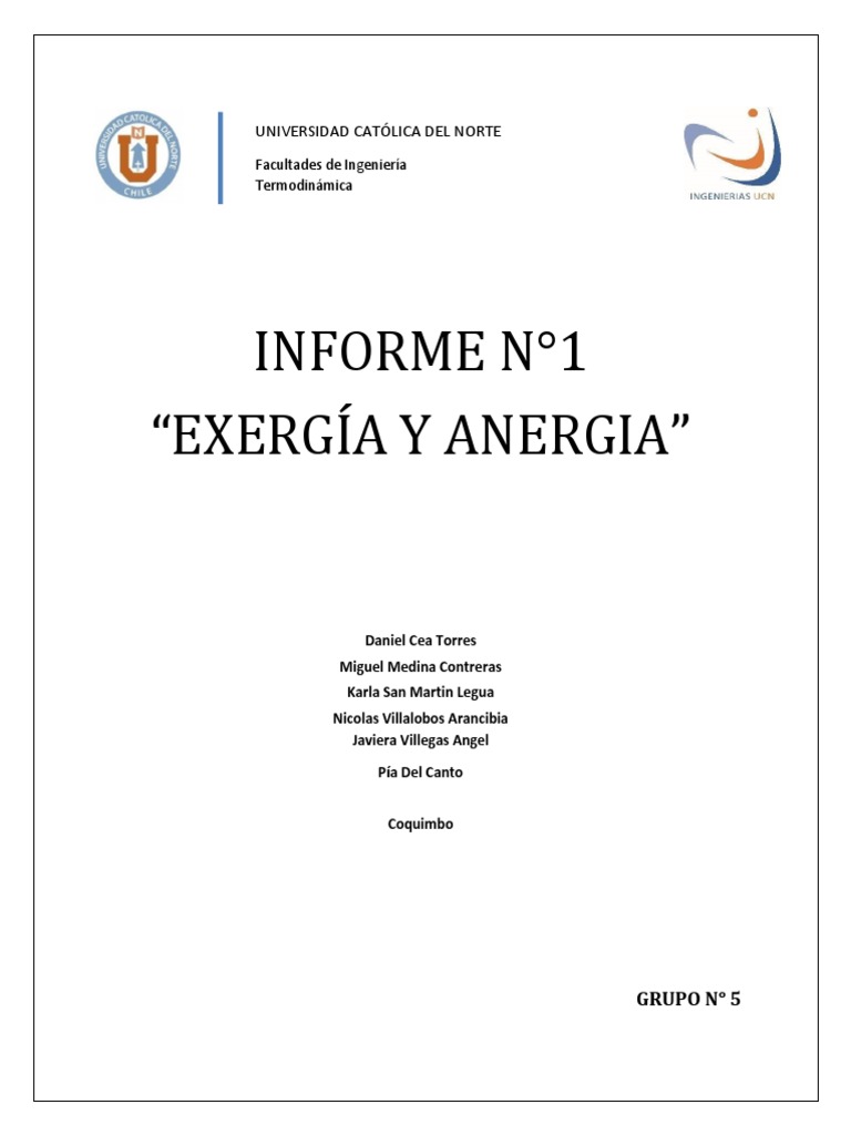 Exergia y Energia | PDF | Ejercicio | Termodinámica