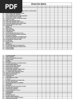 Checklist Da Cozinha | PDF | Cozinha | Alimentos