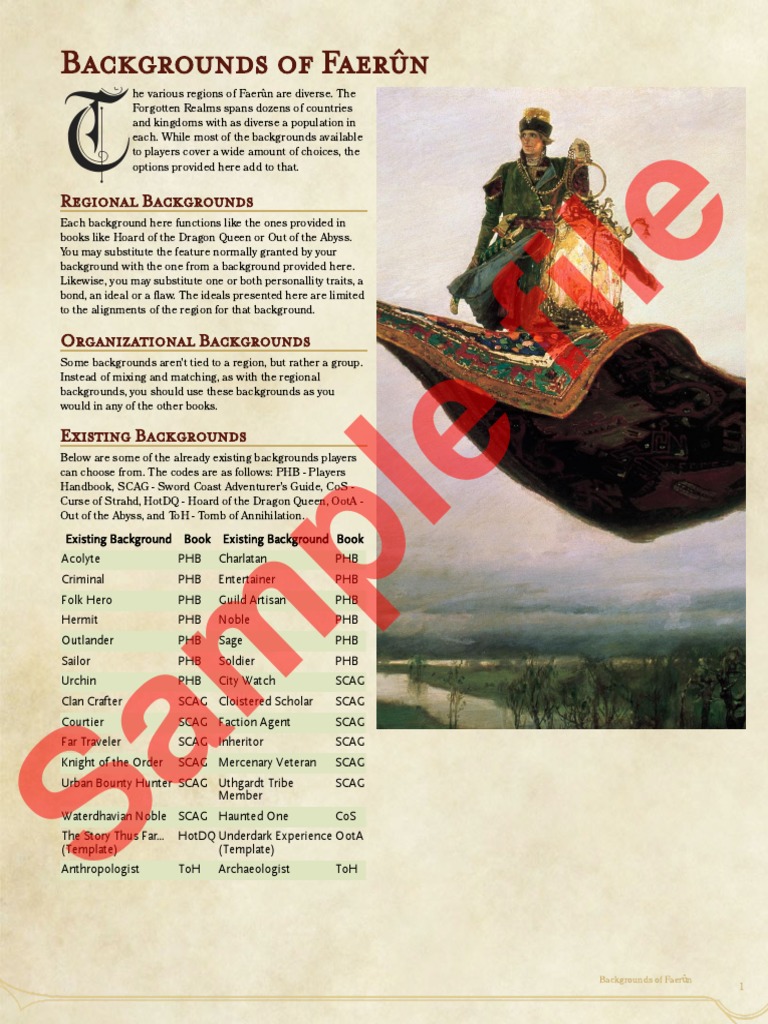 Sample | PDF | Elf (Dungeons & Dragons) | Dwarf (Dungeons & Dragons)
